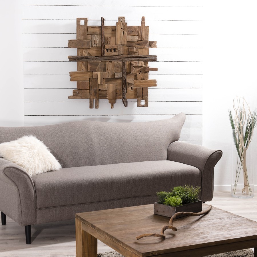 GEORGES - Décoration murale bois en teck 9